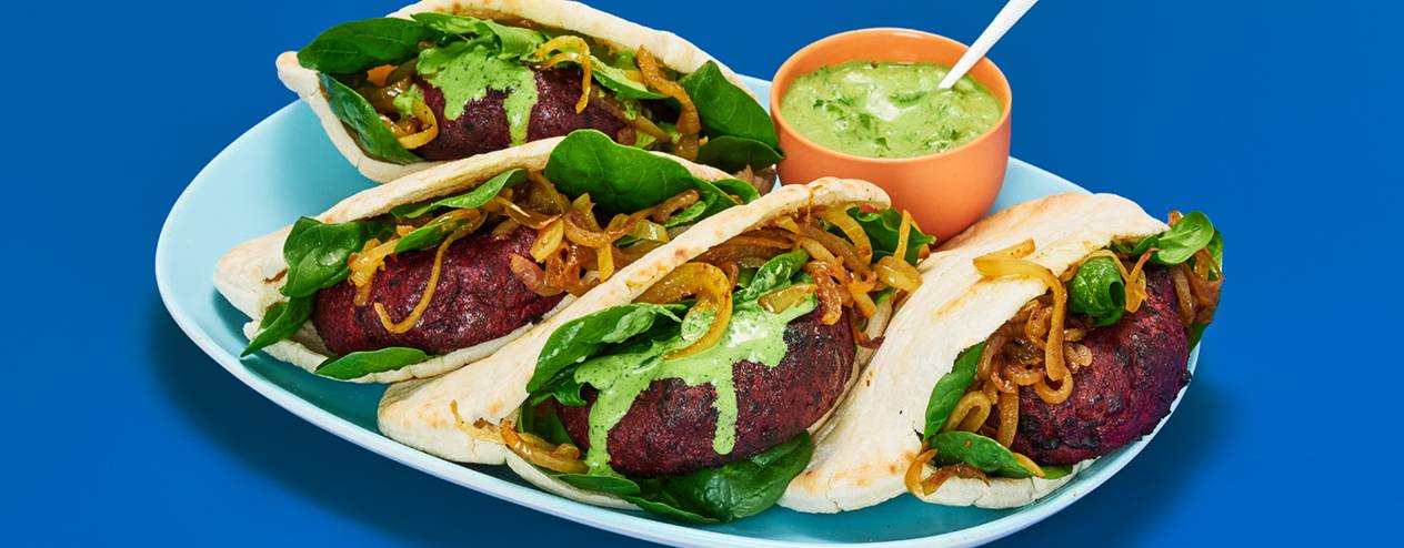 Mumbai masala beetroot burger