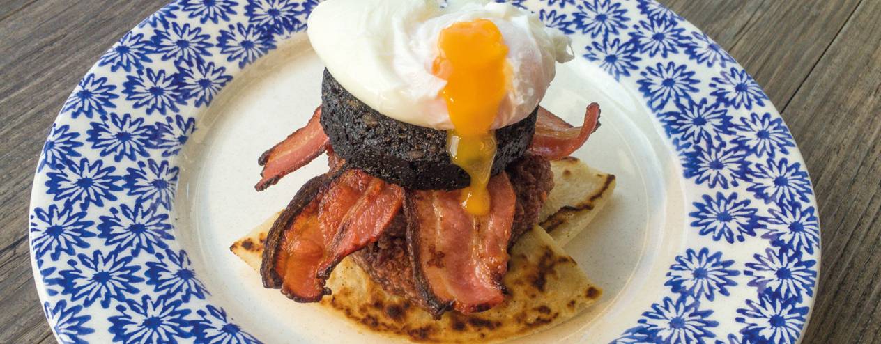 Full Scottish breakfast stack