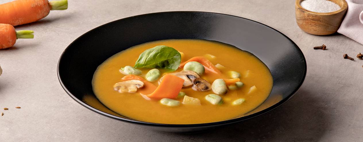 Sopa de habas y verduras